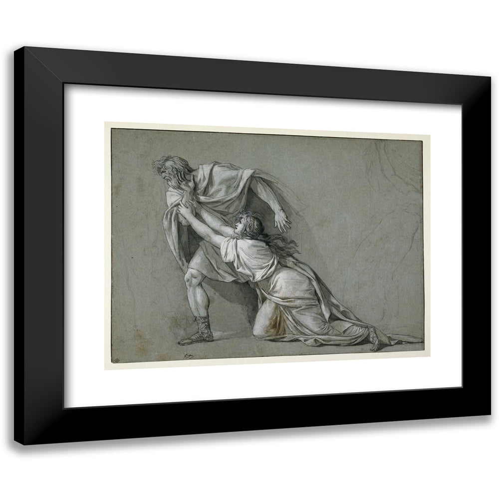 Jacques Louis David 18x15 Black Modern Framed Museum Art Print Titled ...