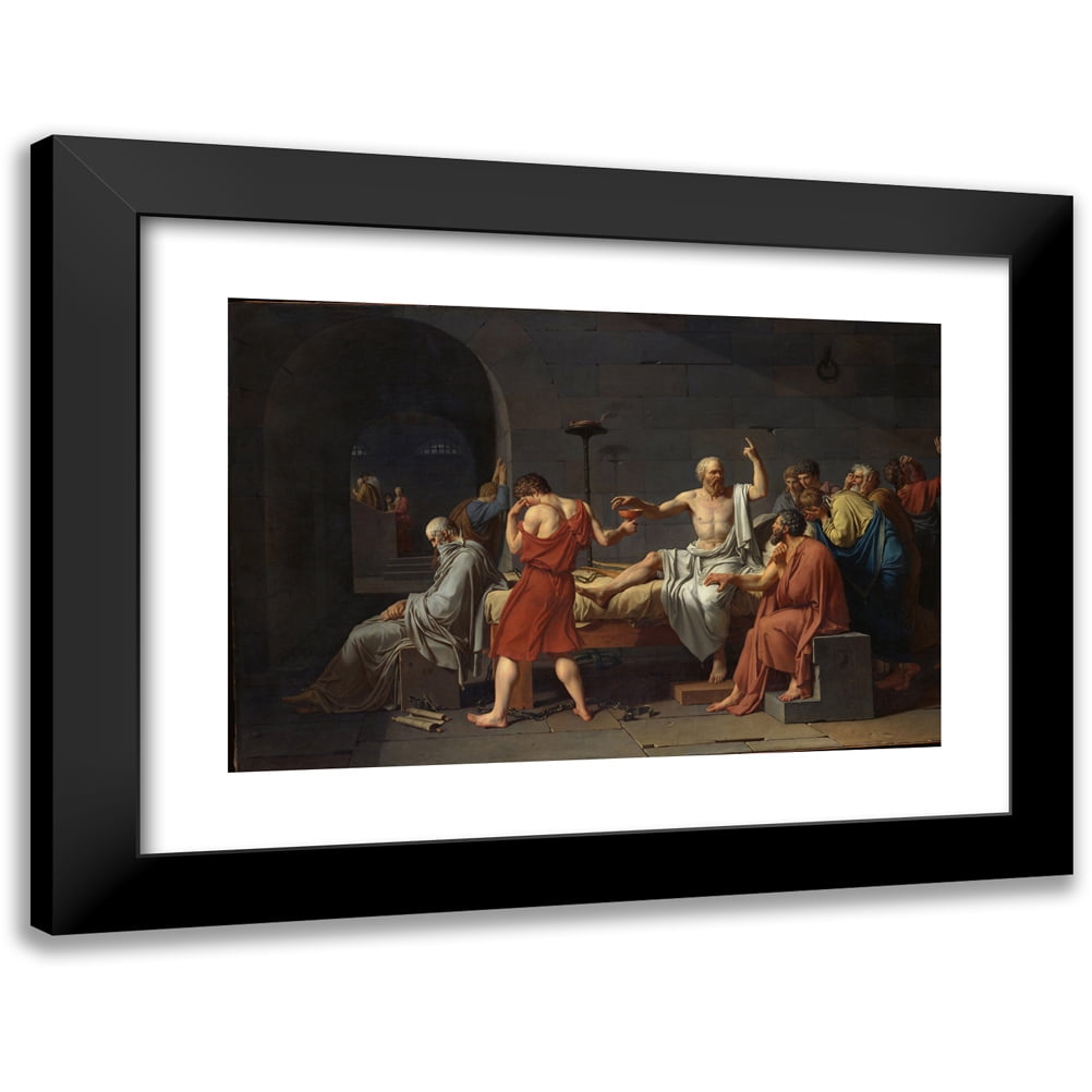 Jacques Louis David 24x17 Black Modern Framed Museum Art Print Titled ...