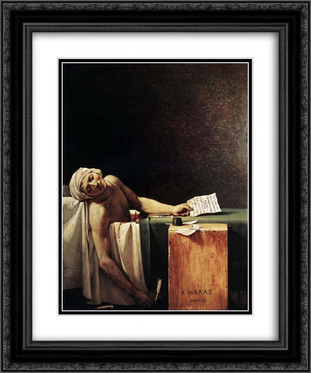 Jacques Louis David 2x Matted 20x24 Black Ornate Framed Art Print 'The ...