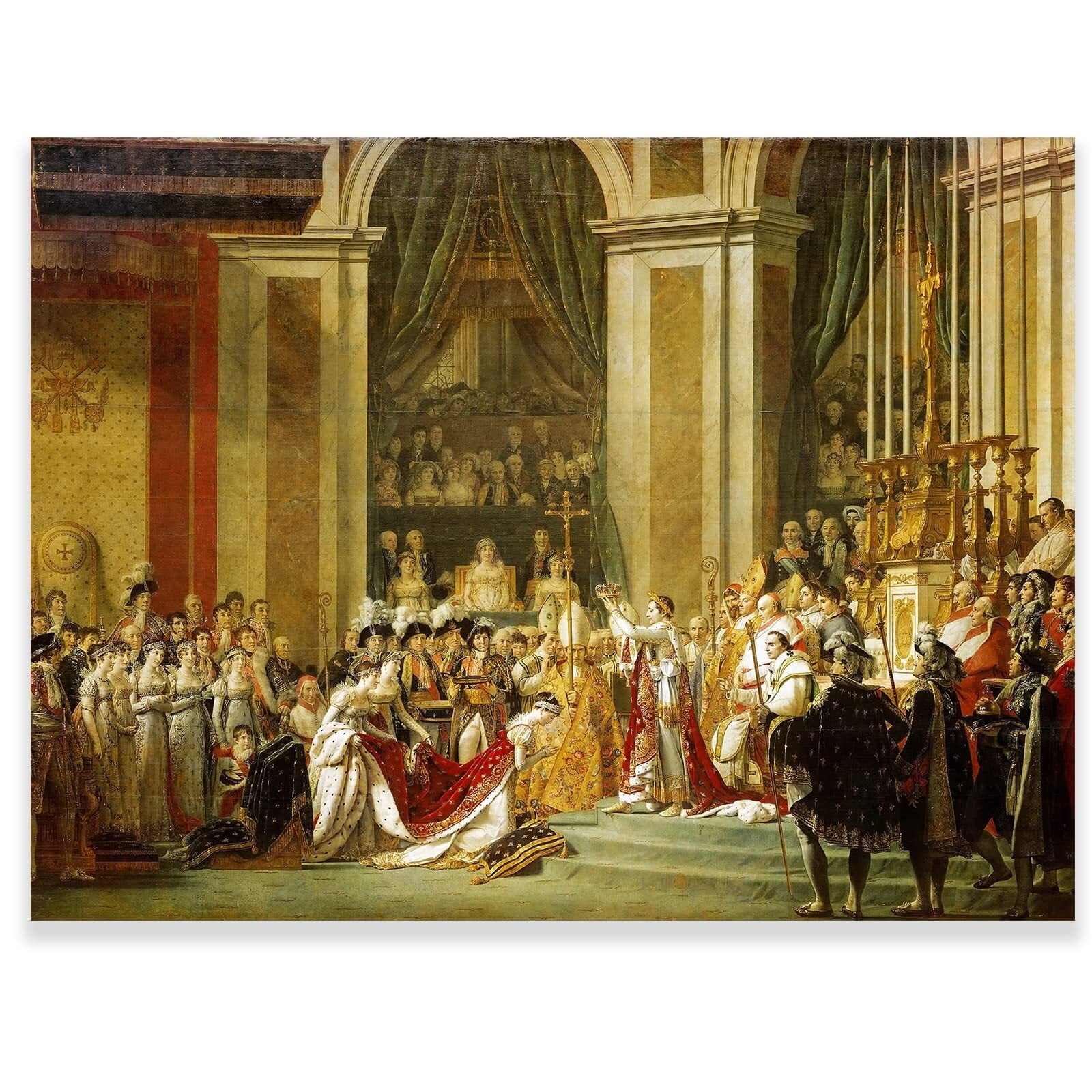 Jacques Louis David Poster - Napoleon Coronation Print - Portrait ...