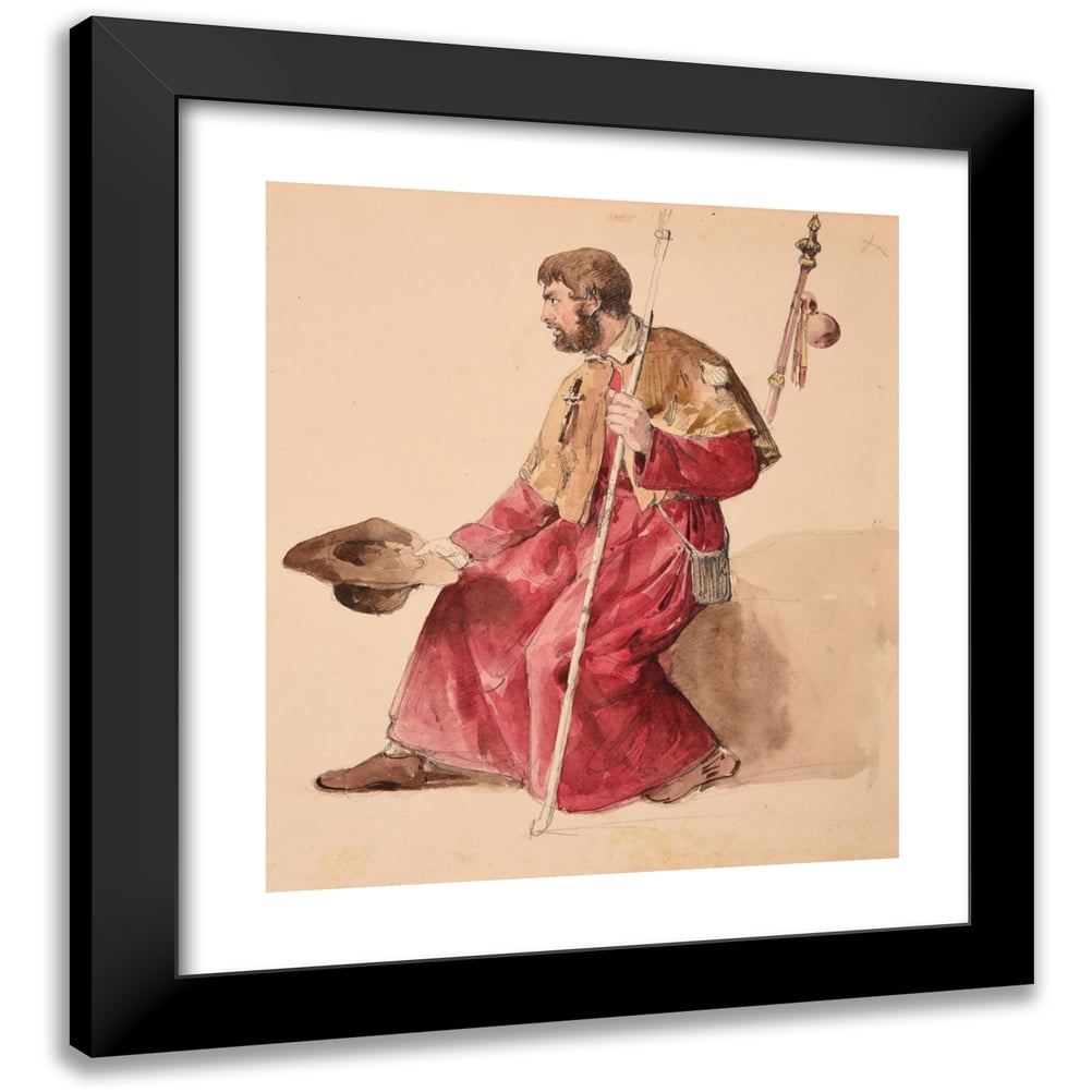 Jacques-Raymond Brascassat 12x14 Black Modern Framed Museum Art Print ...