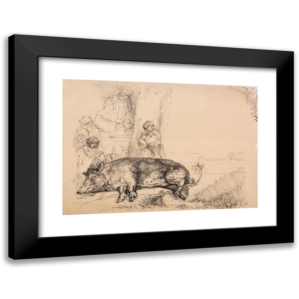 Jacques-Raymond Brascassat 18x14 Black Modern Framed Museum Art Print ...