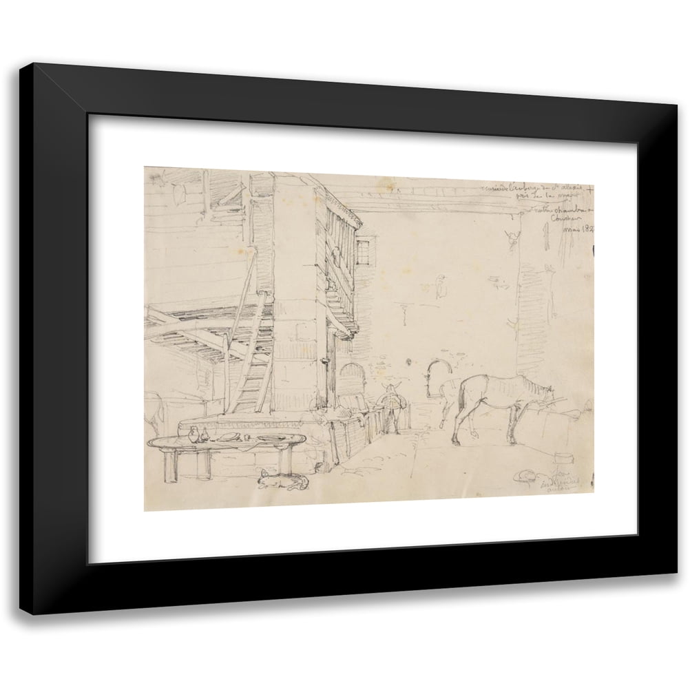 Jacques-Raymond Brascassat 18x15 Black Modern Framed Museum Art Print ...