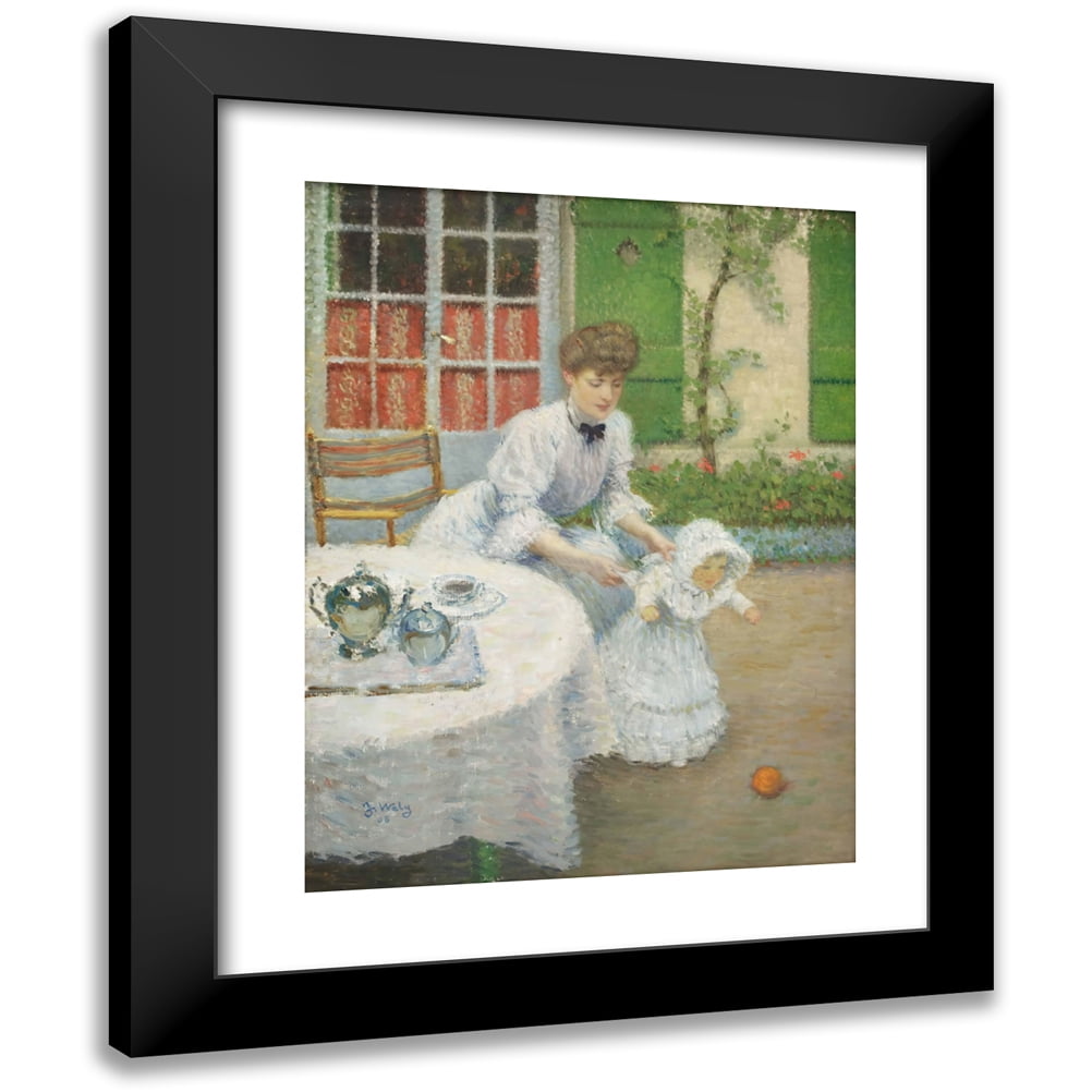 Jacques Wély 15x18 Black Modern Framed Museum Art Print Titled - Young ...
