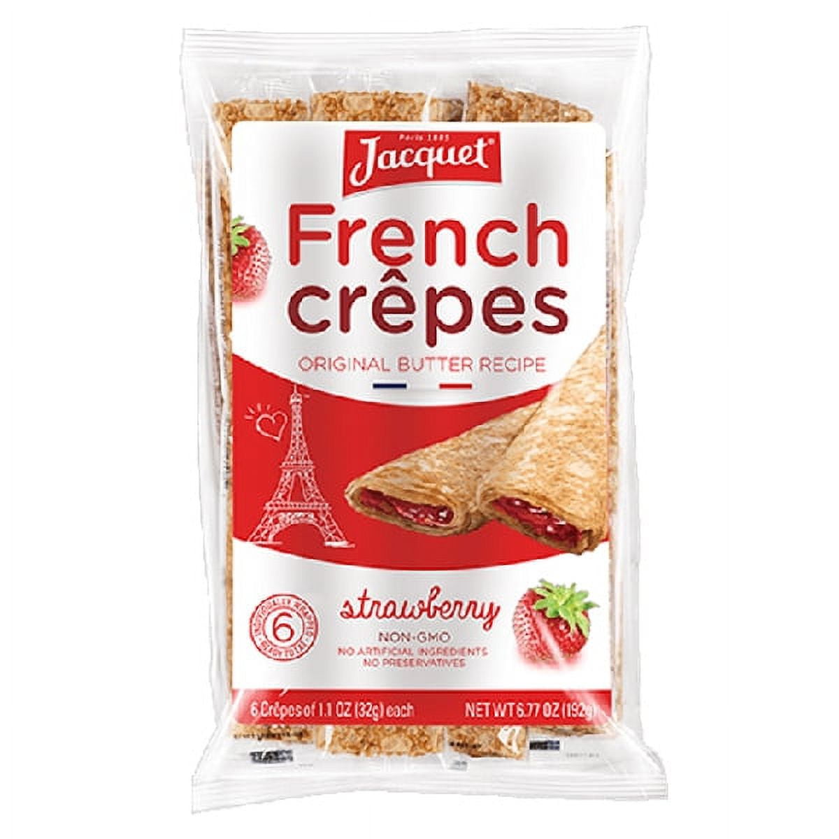 Jacquet Bakery Strawberry French Crepes 6.77 oz Bags 6 Count - Pack of ...