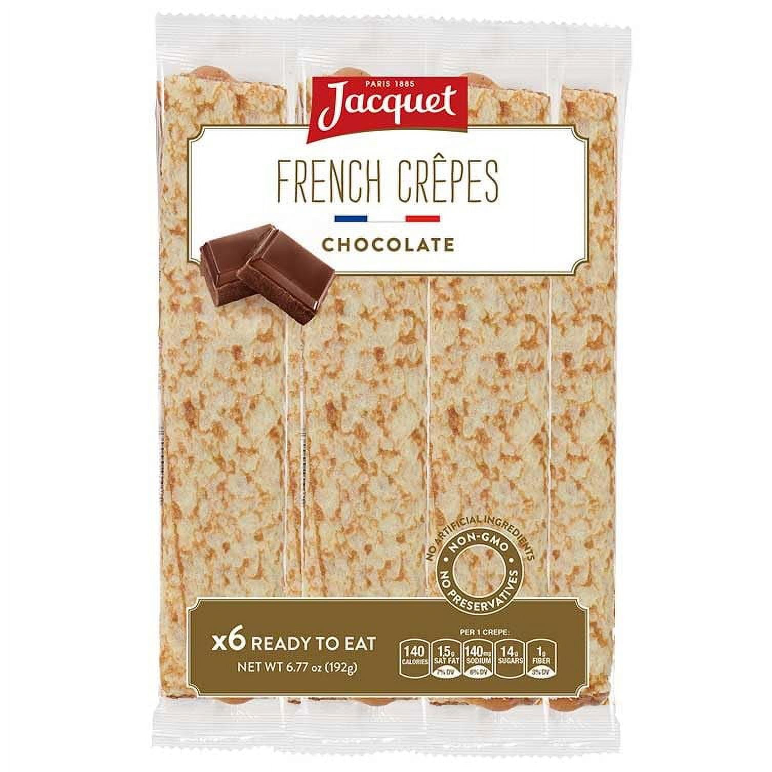 Jacquet Crepes Ready to OIF8 Eat, French Chocolate Filled, Authentic ...