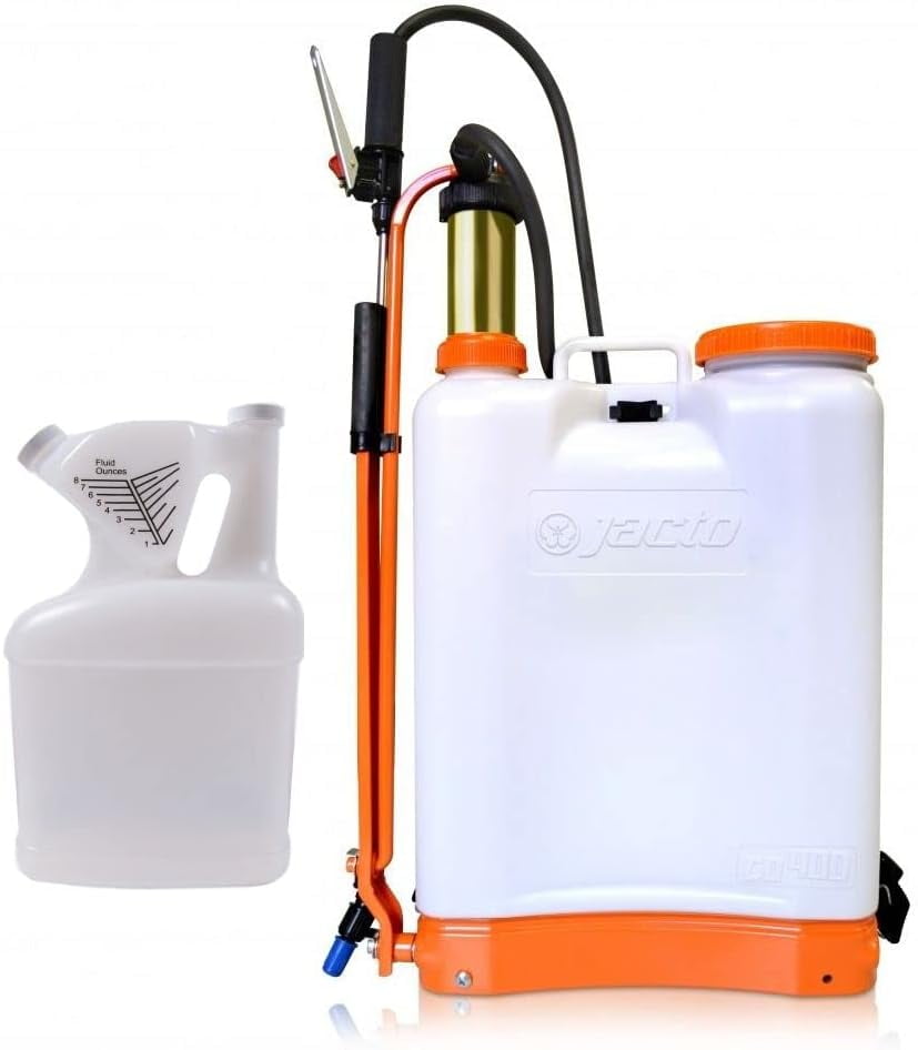 Jacto CD400 Backpack Sprayer with Tip N' Measure 1 Gallon Container ...