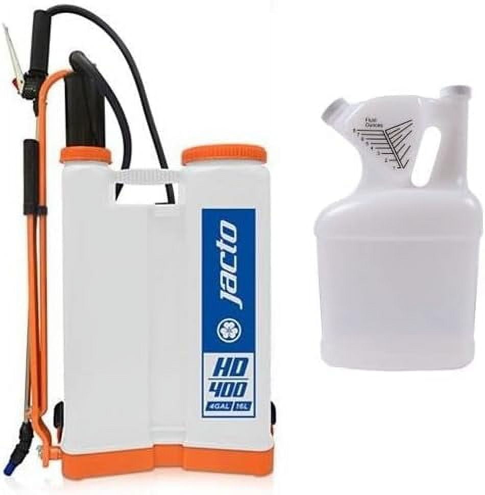 Jacto HD400 Backpack Sprayer with Tip N' Measure 1 Gallon Container ...