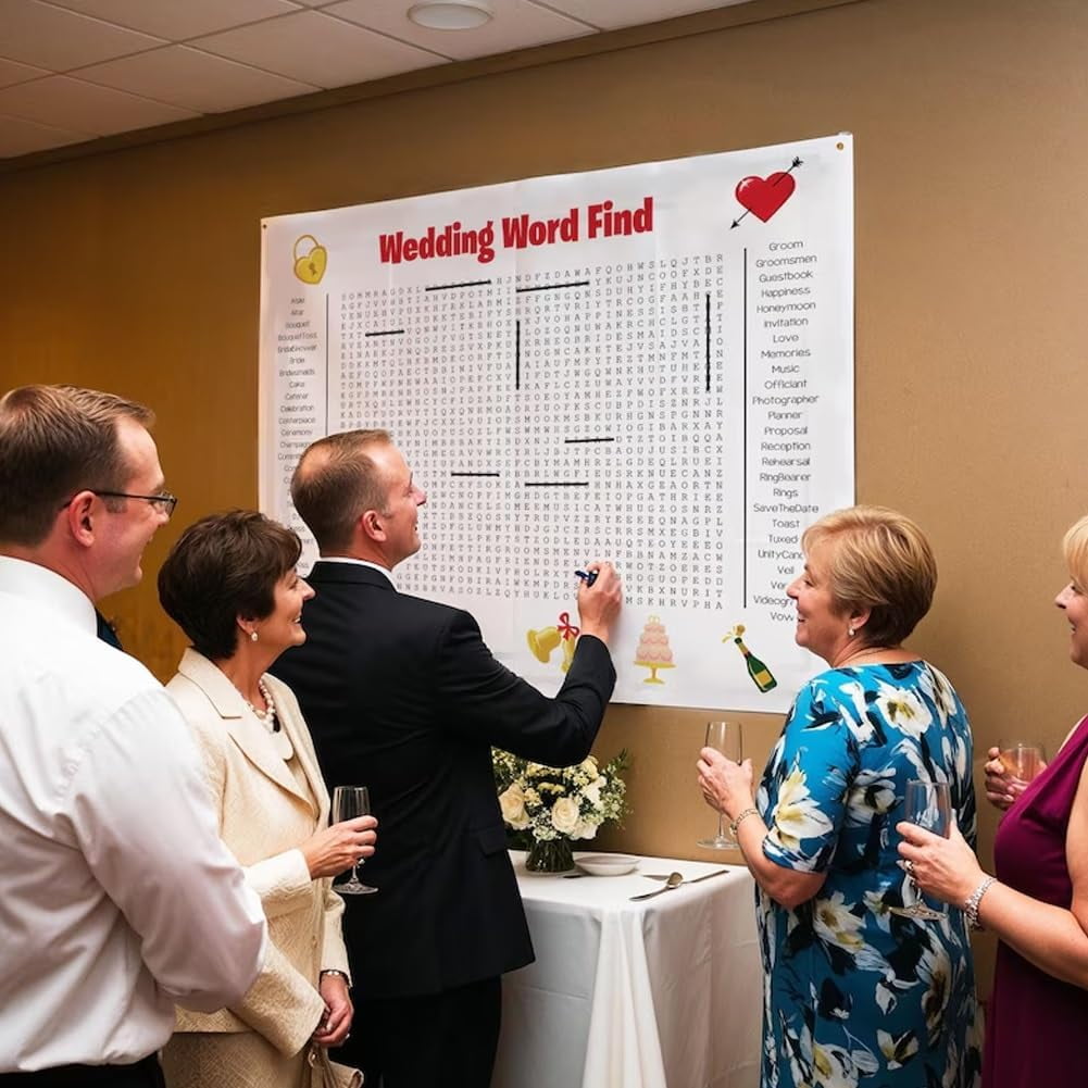 Jacvxn Jumbo Thanksgiving/Christmas Word Search Poster, Giant ...