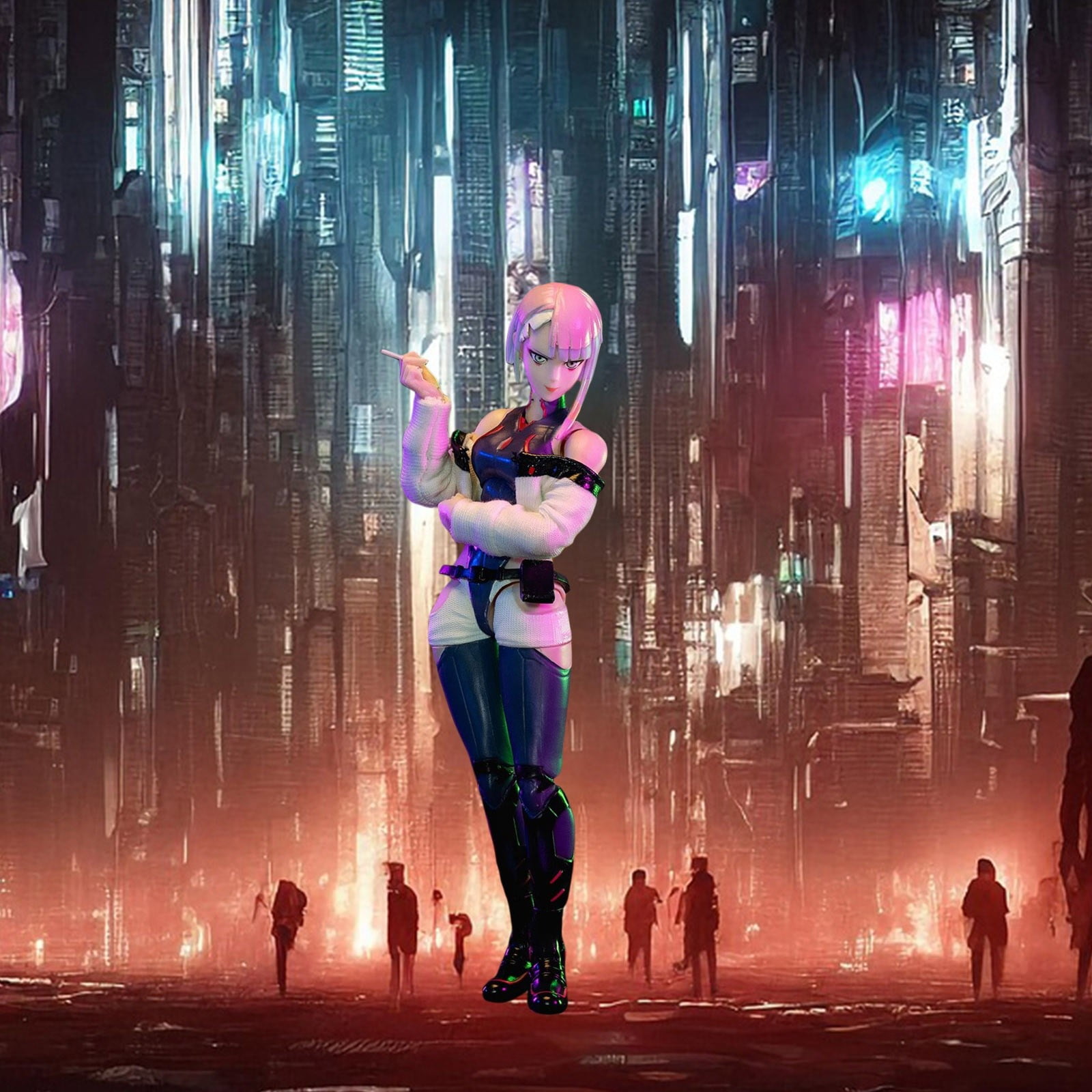 Jada Cyberpunk Edgerunners Lucy - 1:12 Scale Action Figure -22x15x7.5cm ...