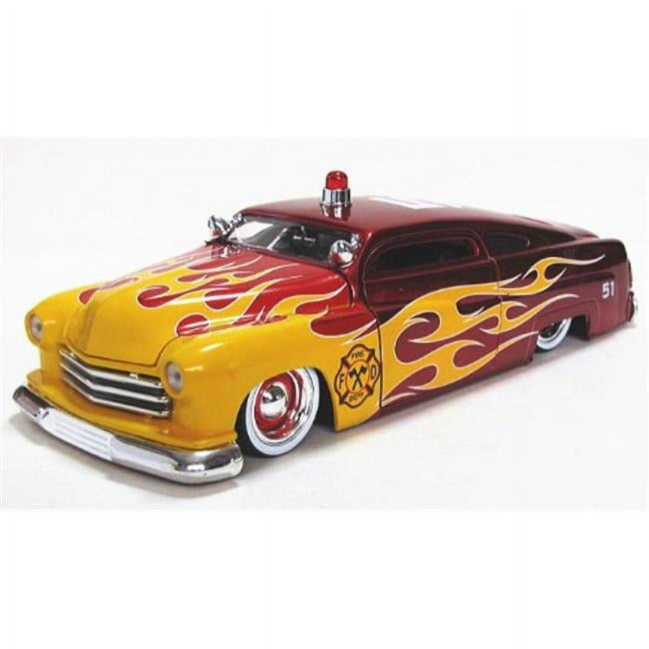 Jada JA92454 1 by 24 1951 Mercury Fire Chief Diecast Model Car ...