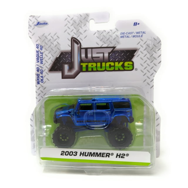 Jada Just Trucks 2003 Hummer H2 Metallic Blue 1:64 Scale Die Cast Metal ...