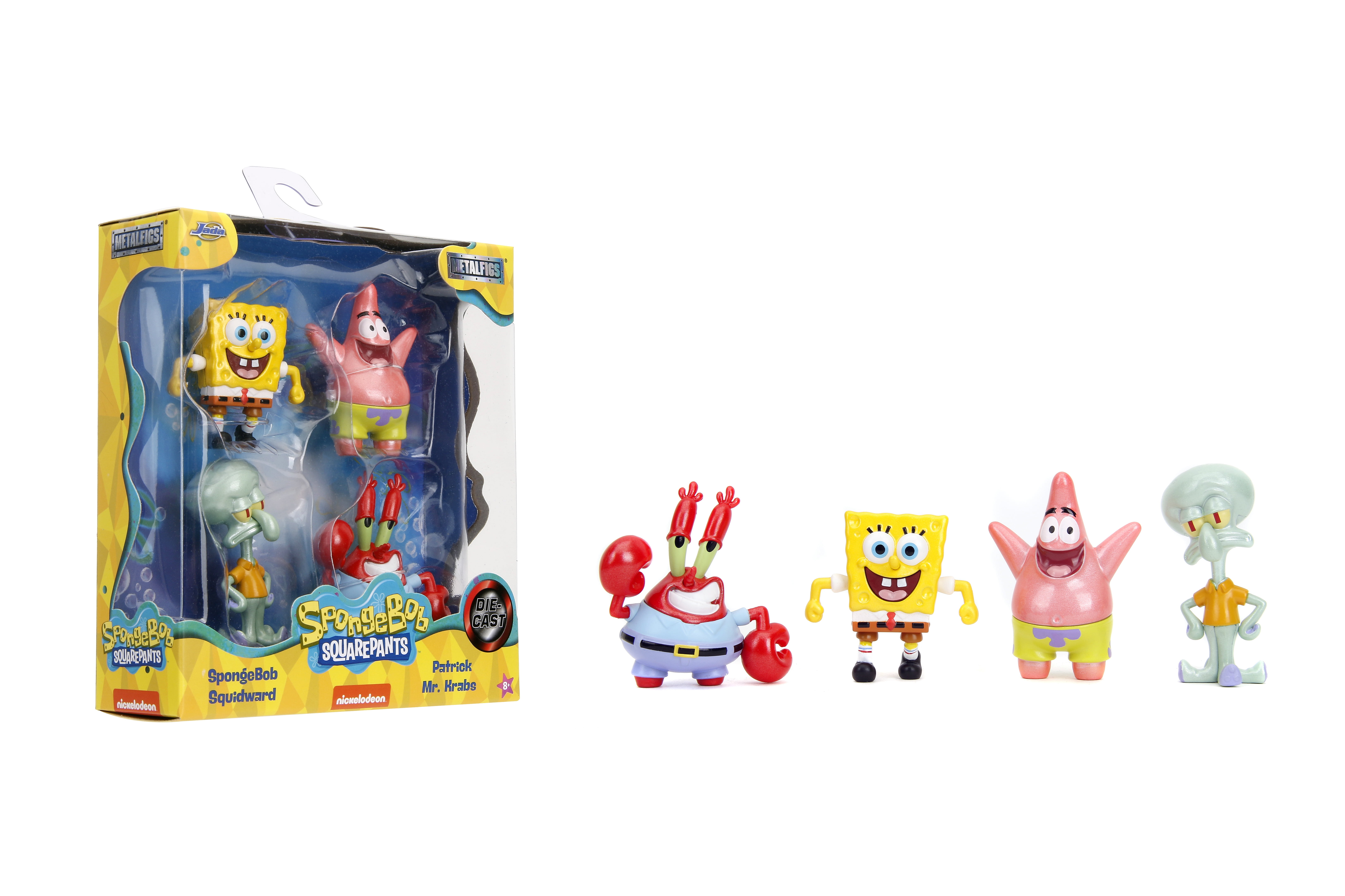 Jada Toys Kids 8+ Spongebob Squarepants Toy figures, Blister pack, 4 ...