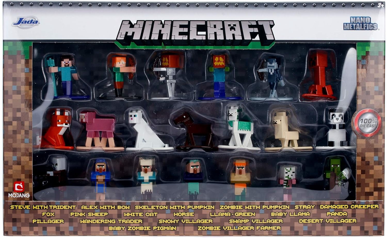 Jada Mine Craft 20 DIE-CAST Figure Pack Wave 7 - Walmart.com
