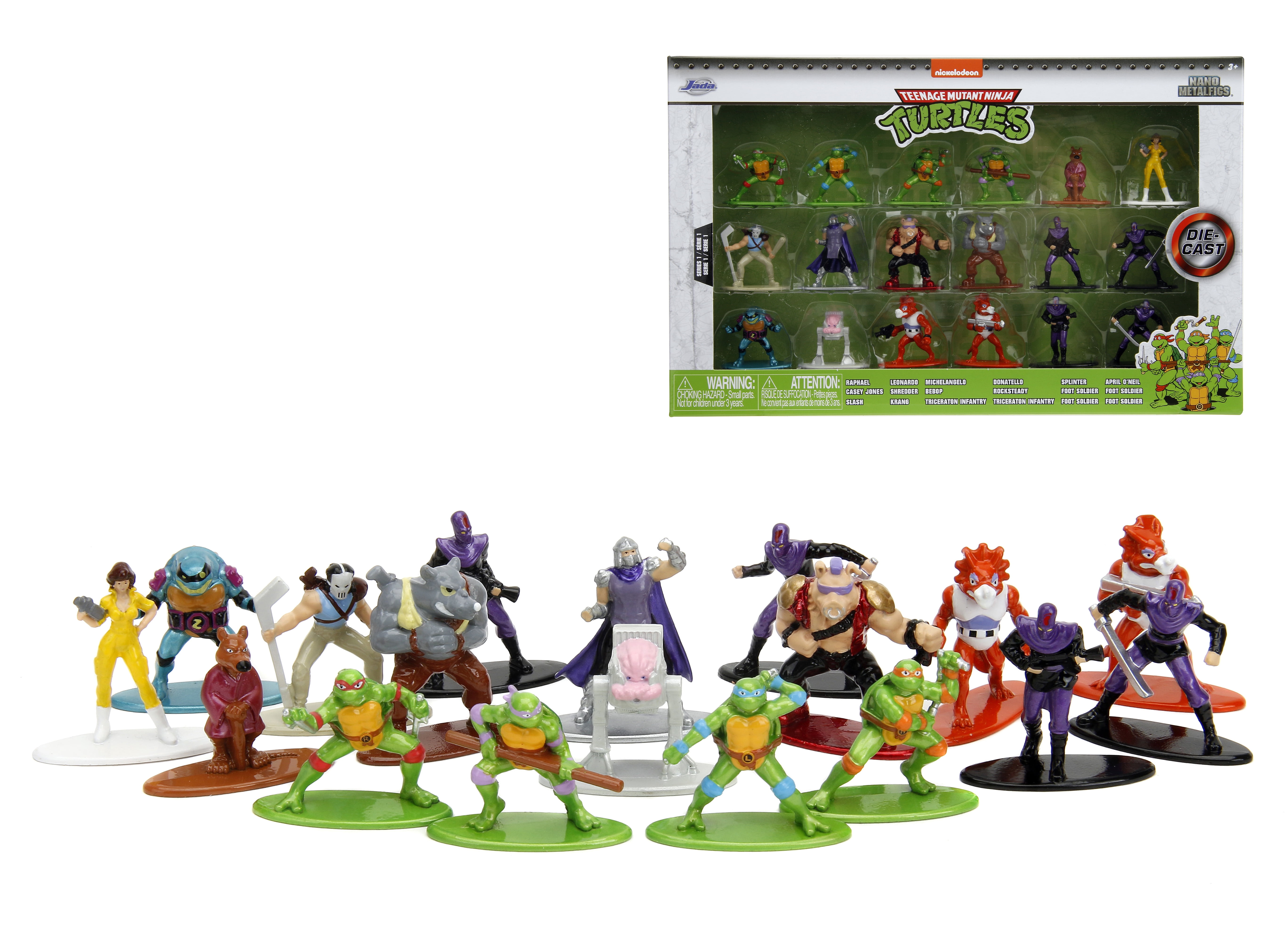 Teenage Mutant Ninja Turtles 1.65" 18-Pack Series 1 Die-cast Figures ...