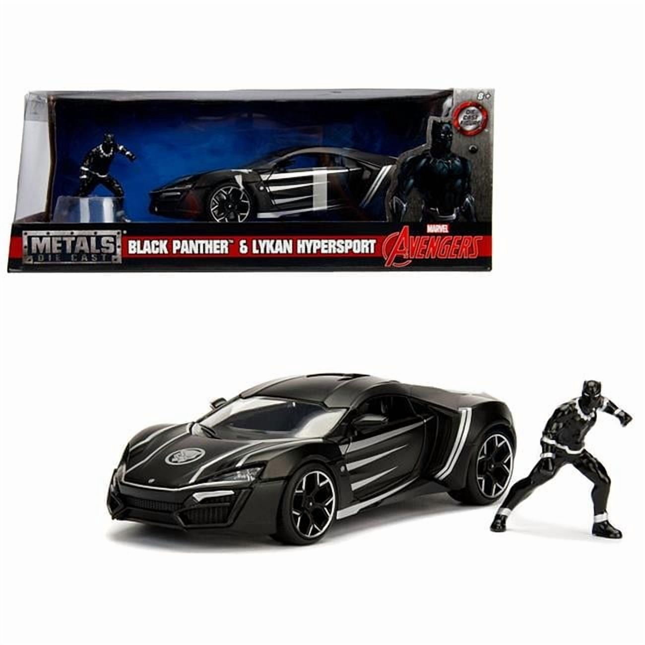 Jada Toys 1-24 Lykan Hypersport with Black Panther Diecast Figure ...
