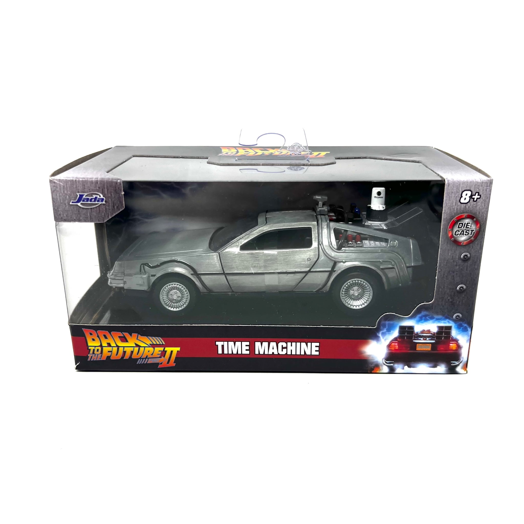 Jada Toys Hollywood Rides Back To The Future 1:32 Scale Time Machine ...