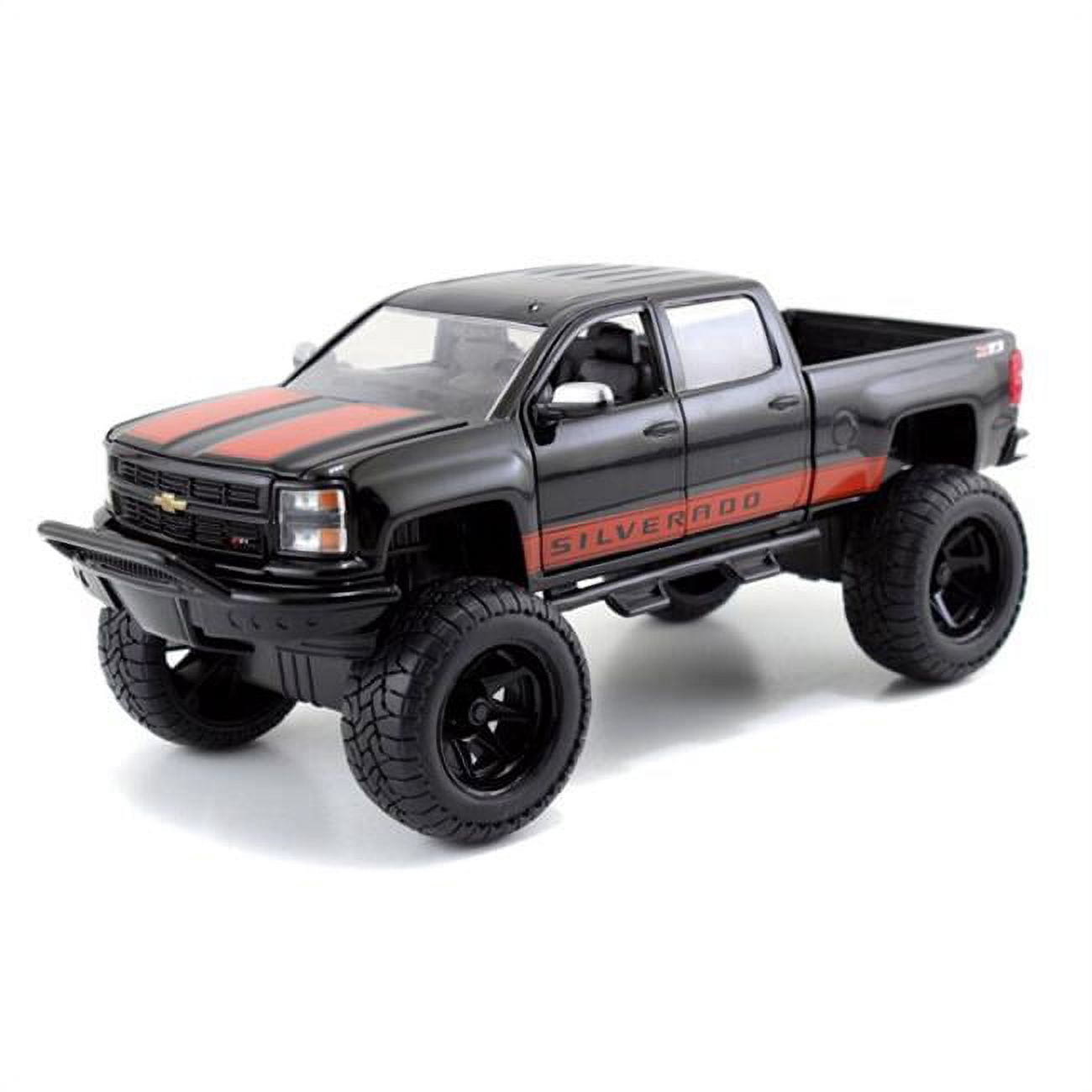 Jada Toys JAD97476BK 2014 Chevy Silverado Off-Road Pickup Truck in ...