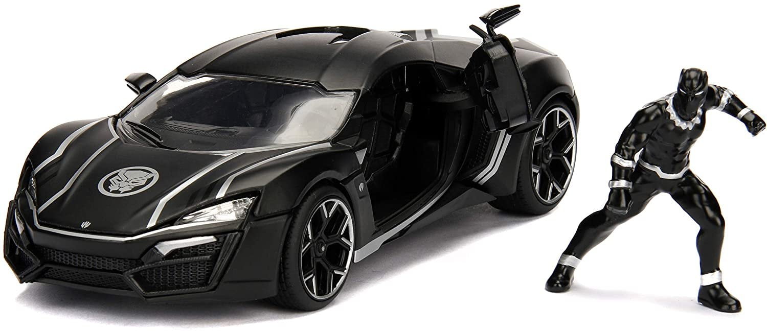 Jada Toys Marvel Black Panther & W Motors Lykan Hypersport DIE-CAST Car ...