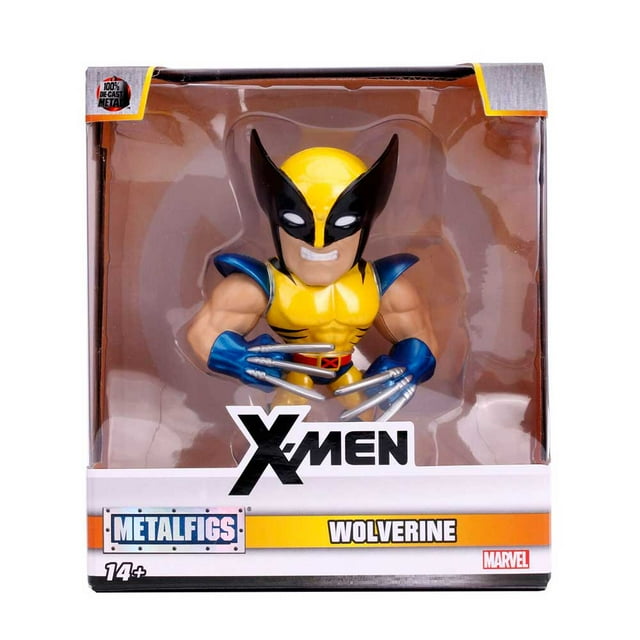Jada Toys Metalfigs X-Men Wolverine 4" Die-Cast Collectible Figure, 100 ...