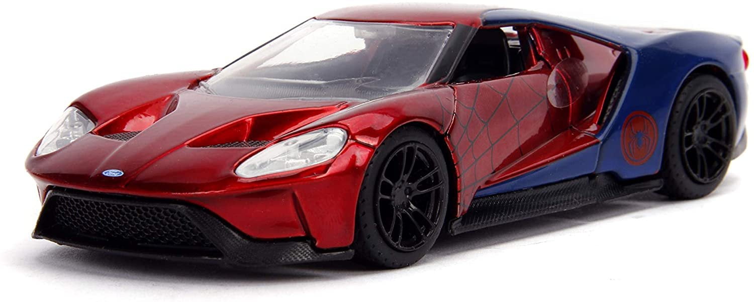 Jada Toys Metals Die-Cast Spider-Man 2017 Ford GT, 1:32 Scale Die-Cast ...