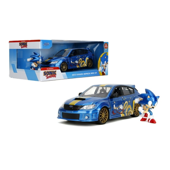 Jada Toys Sonic The Hedgehog Subaru WRX STI Collectible Die-Cast Car ...