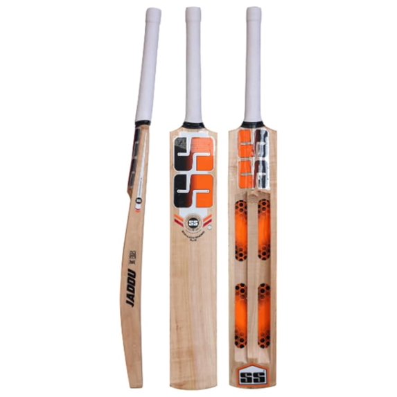 Jaddu Premium Kashmir Leather Cricket Bat - Adult Size - Short Handle ...