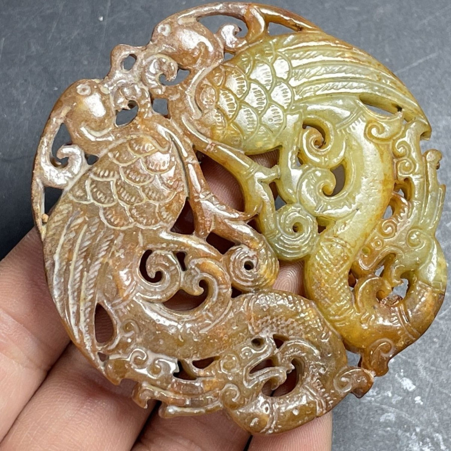 Jade Antique Old Xiuyu High Ancient Jade Old Jade Pendant Double ...