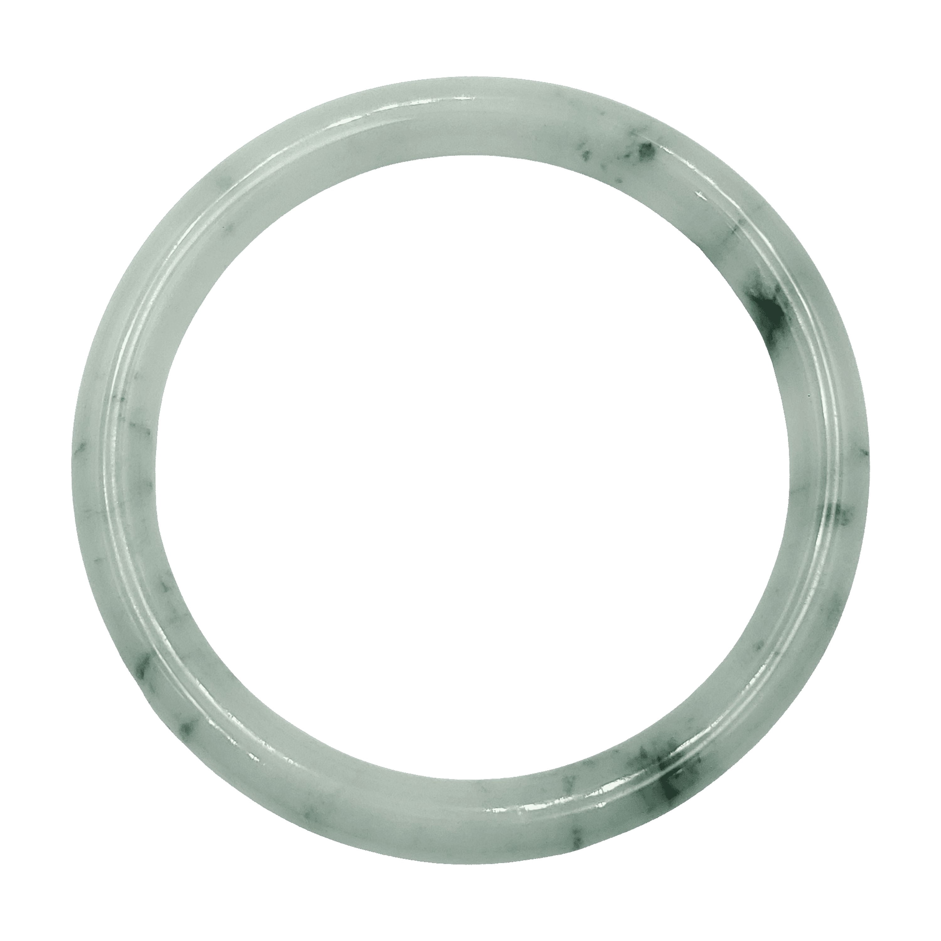 Jade Bangle 48–72mm | YingMart Natural-Colour Jade Grey White Green ...