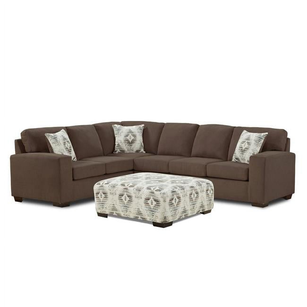Jade Corner Sectional, Brown - Walmart.com