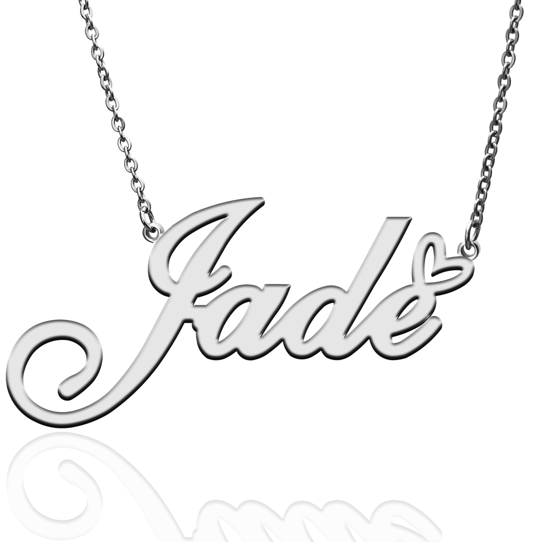 Jade Custom Name Necklace Customized Personalized Plated Name Necklace ...