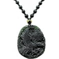 Jade Flying Eagle Necklace,Certified Serpentine Jade Protection Amulet ...