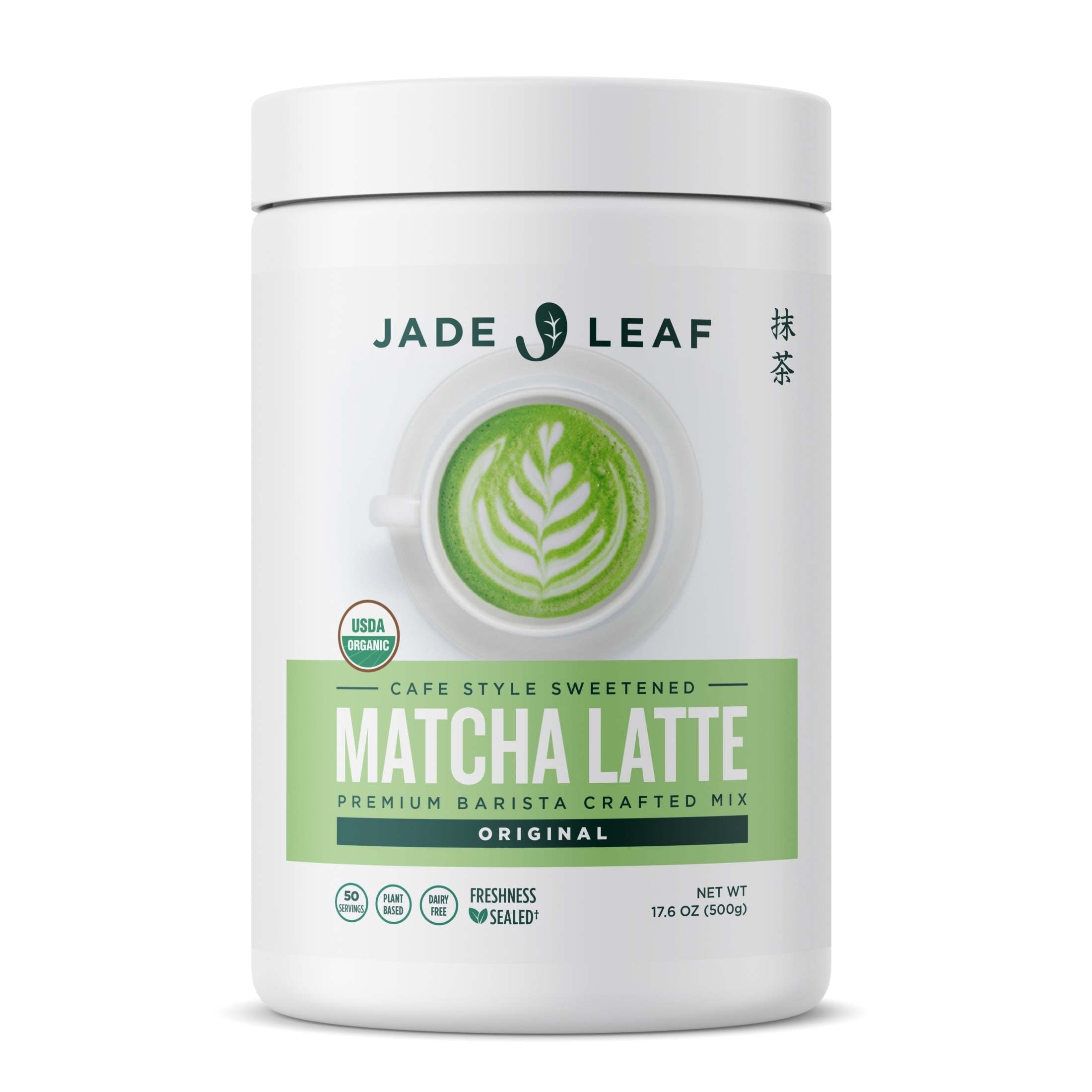 Jade Leaf Matcha Latte Powder, Lightly Sweetened, 17.6oz Tub - Walmart.com