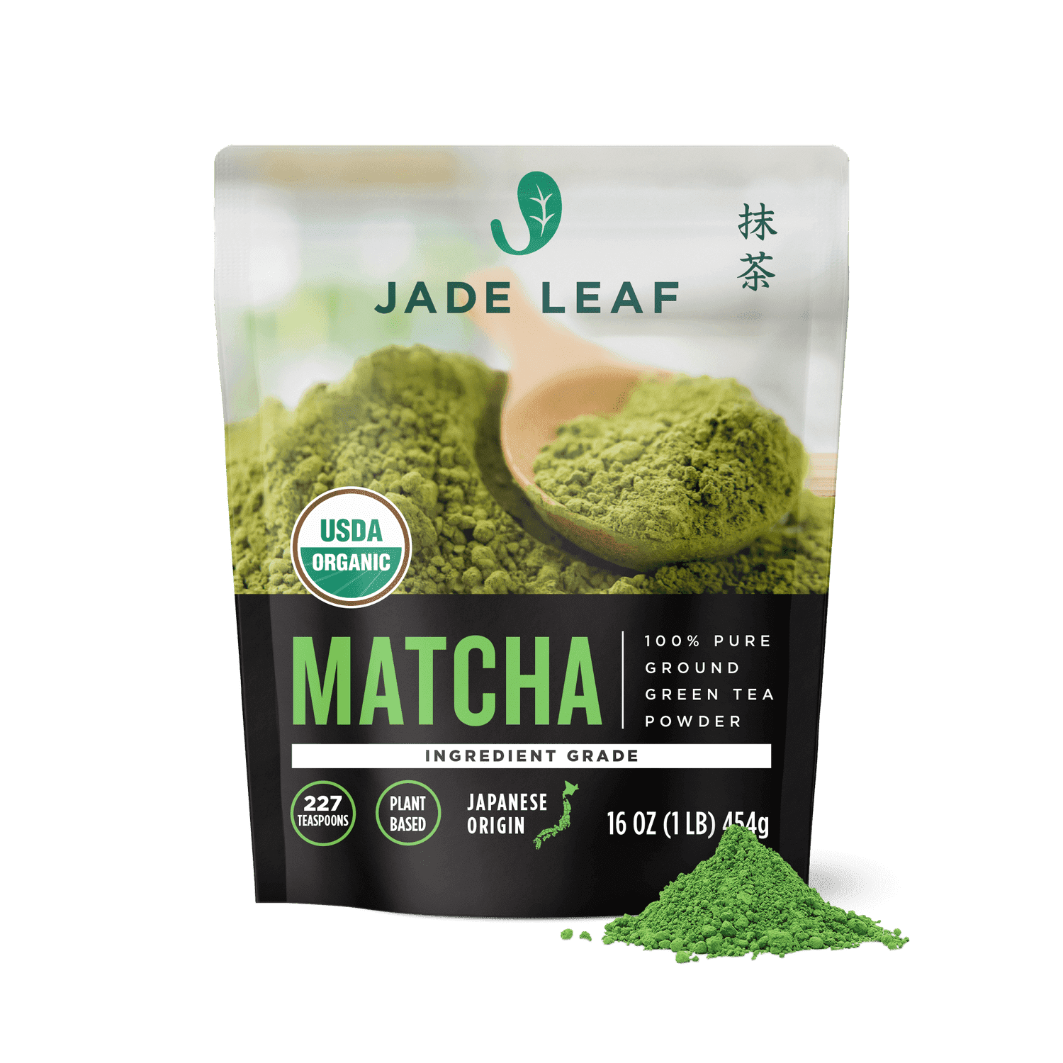 Jade Leaf Organic Japanese Matcha Green Tea Powder, Ingredient Grade, 1 ...