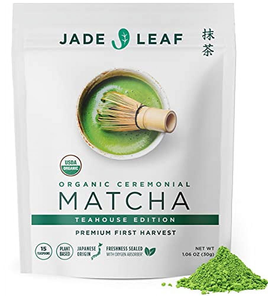 Jade Leaf Organic Matcha Green Tea Powder - Authentic Japanese Origin ...