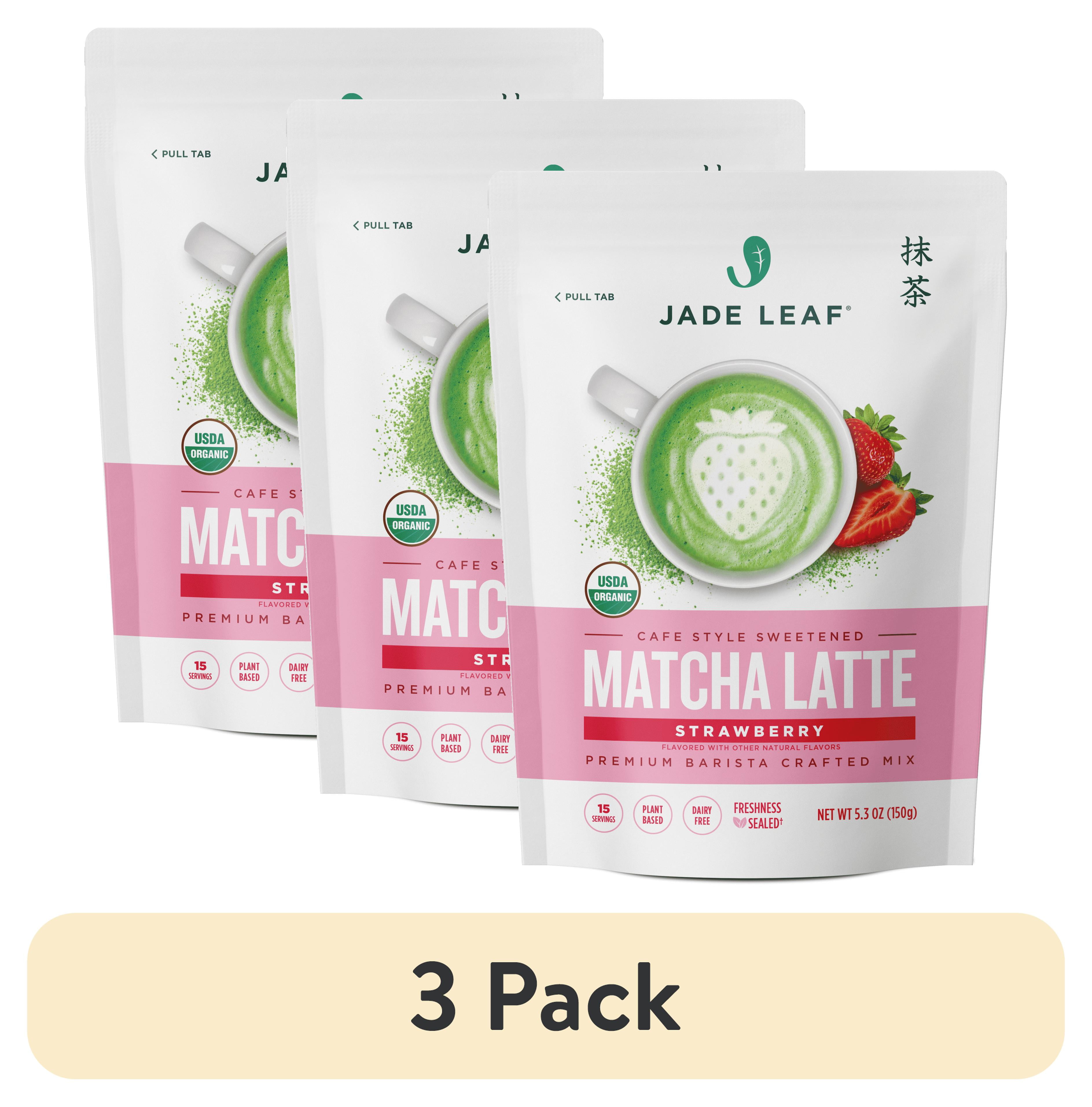(3 pack) Jade Leaf Matcha Latte Powder Mix, Organic, Dairy-Free ...
