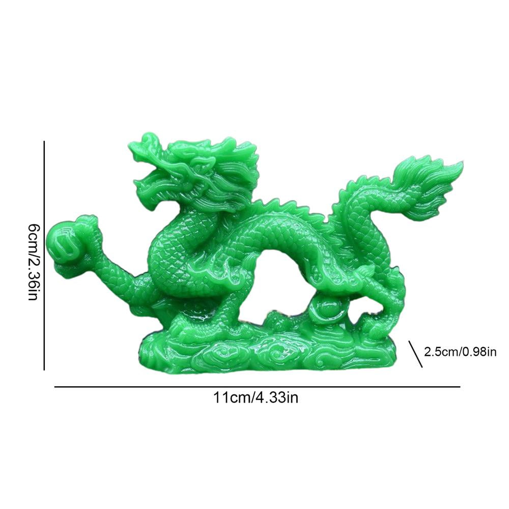 Jade Resin Chinese Dragon Statue Feng Shui Zodiac Dragon Craft ...