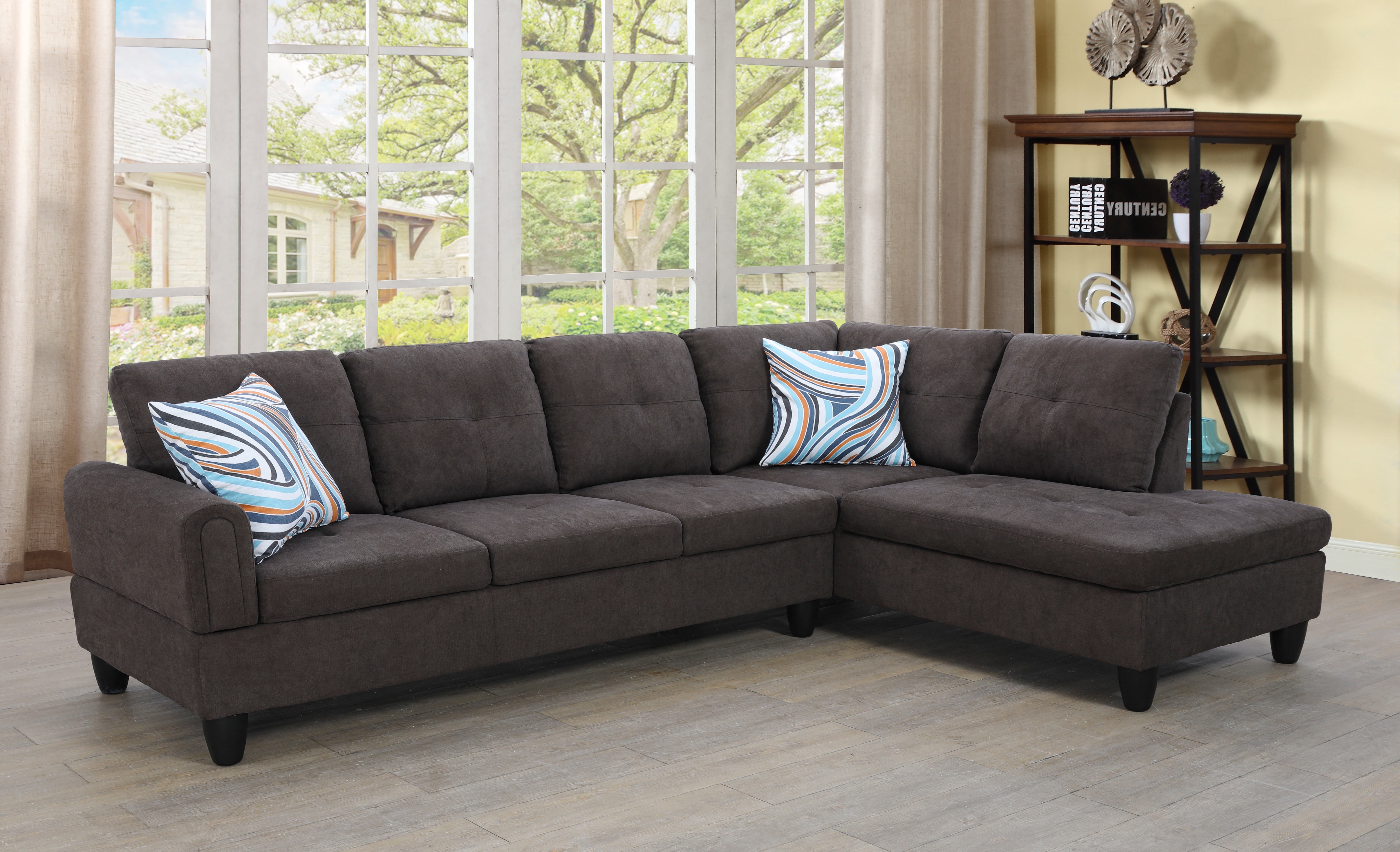 Jade Right Facing Sectional Sofa 2 Piece Set - Walmart.com