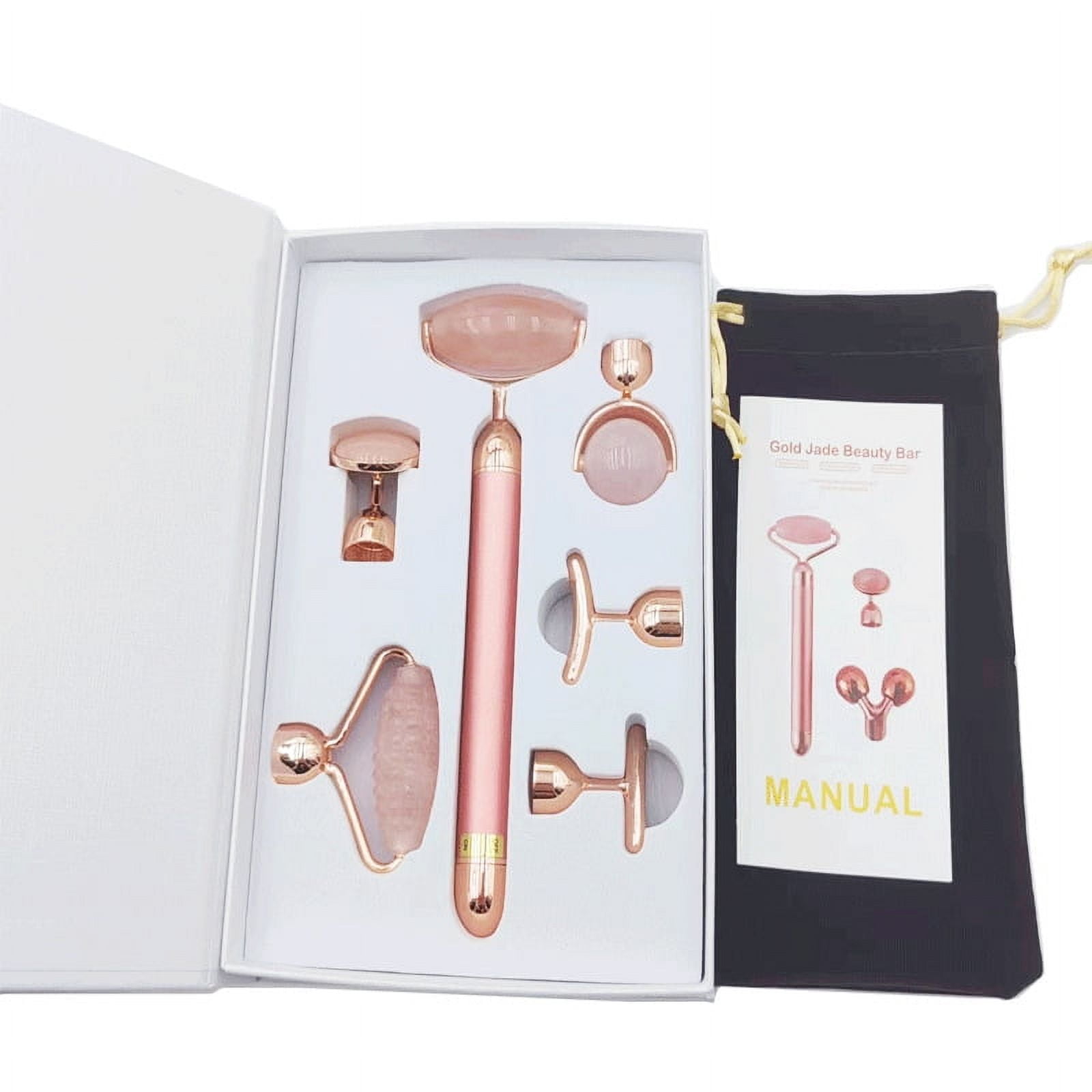 Jade gold massage stick roller face roller electric beauty instrument ...
