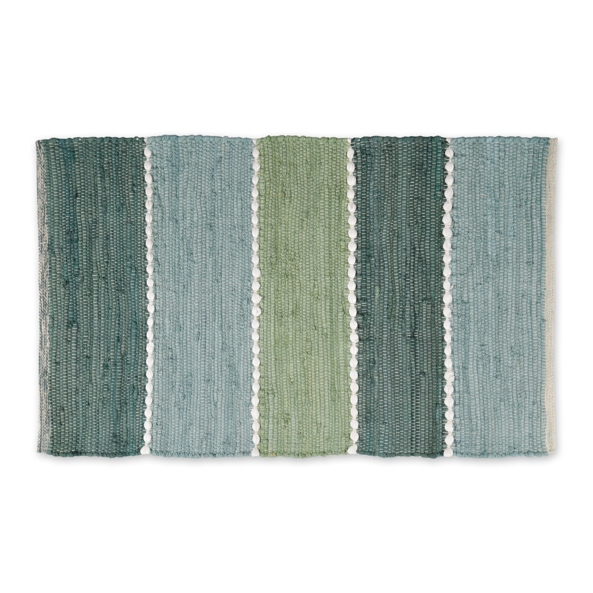 Jadeite Color Block Cotton Chindi Rug 2x3Ft - Walmart.com