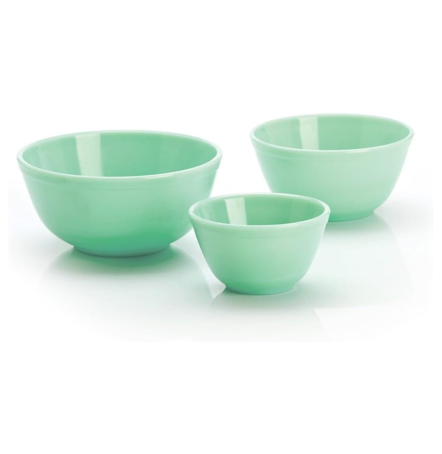 Jadeite Glass Mixing Bowls (One Pack) - Walmart.com