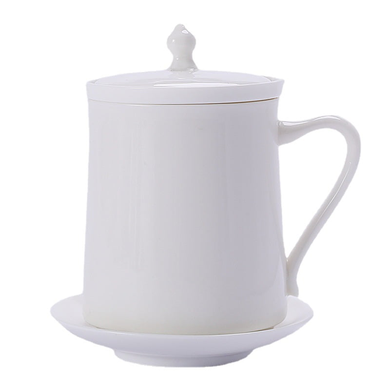 Jadeite white porcelain filter mug with lid - Walmart.com