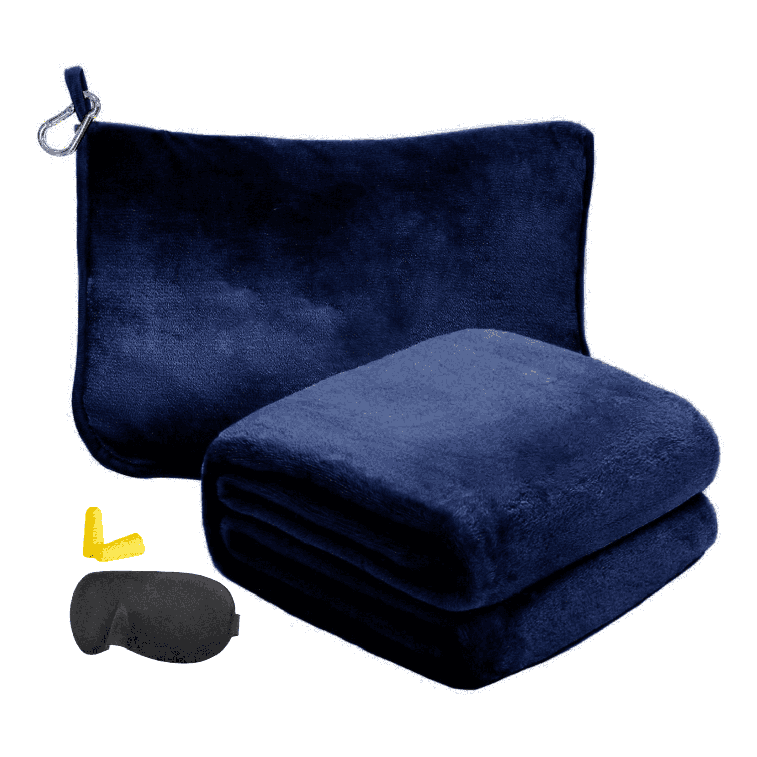 Jademall Travel Blanket 2 in 1 Soft Flannel Airplane Throw Blankets in ...