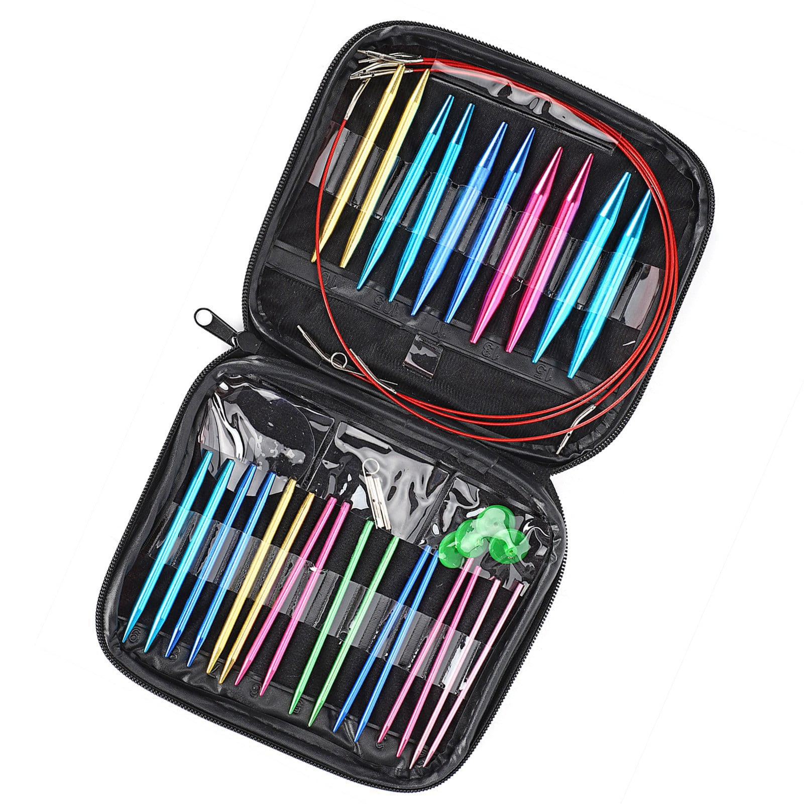 Jadeshay Circular Knitting Needle Set 1 Set Interchangeable 13 Sizes ...