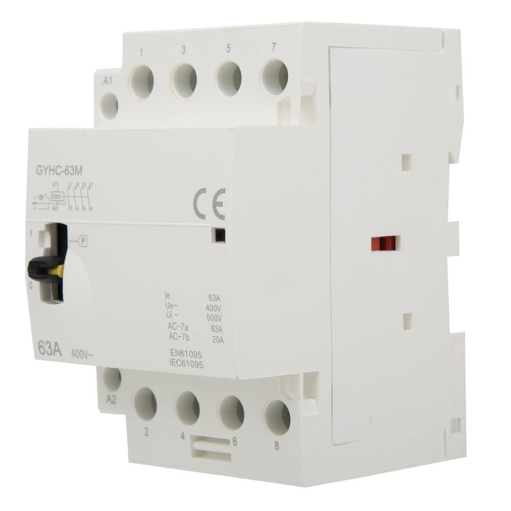 Jadeshay Contactor 4P 63A 220V 50Hz DIN Rail Household AC Contactor ...