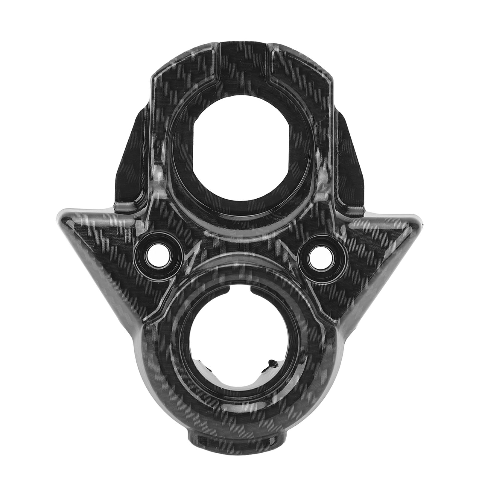 Jadeshay Motorcycle Ignition Key Switch Cover, Carbon Fiber Pattern ...