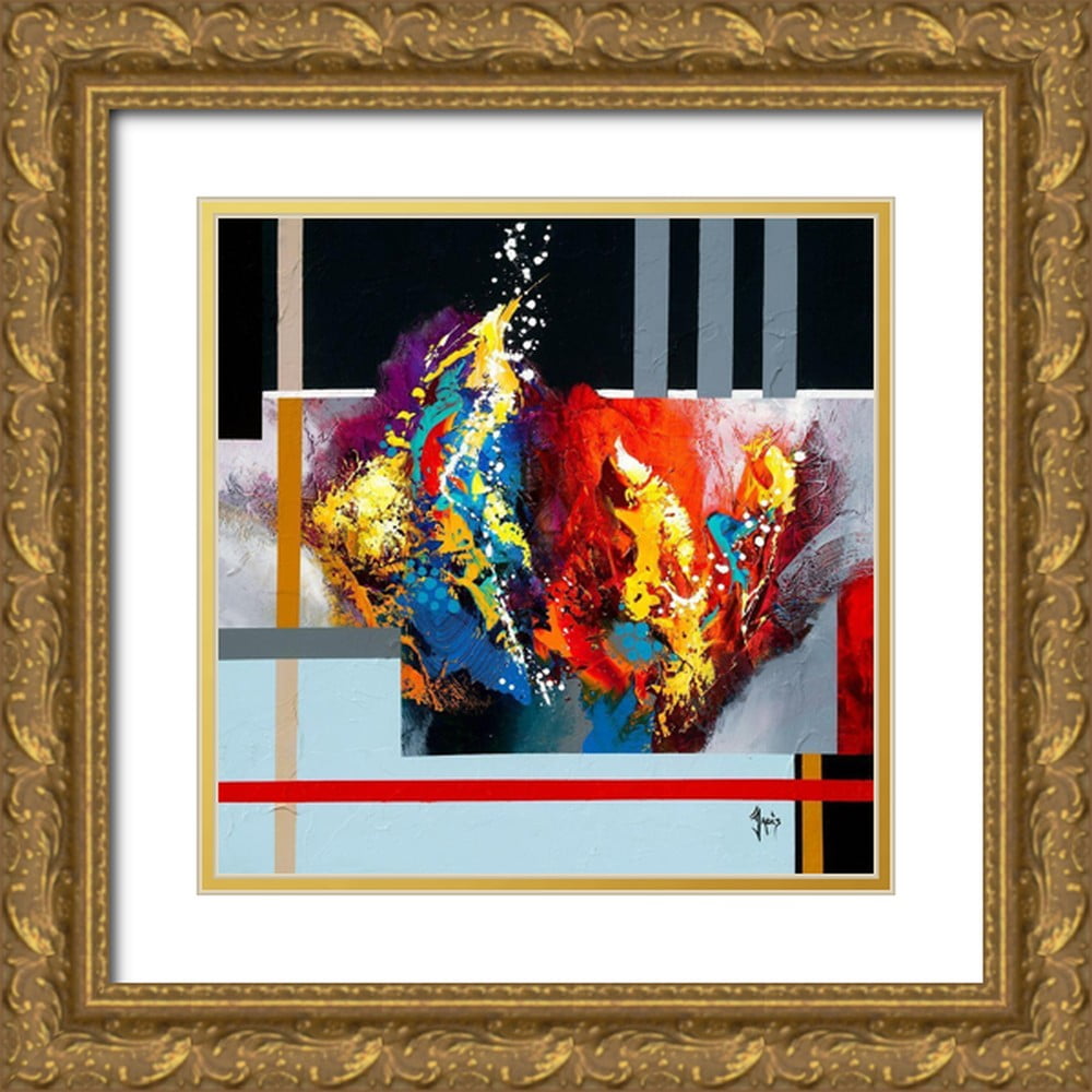Jadis 20x20 Gold Ornate Wood Framed with Double Matting Museum Art ...