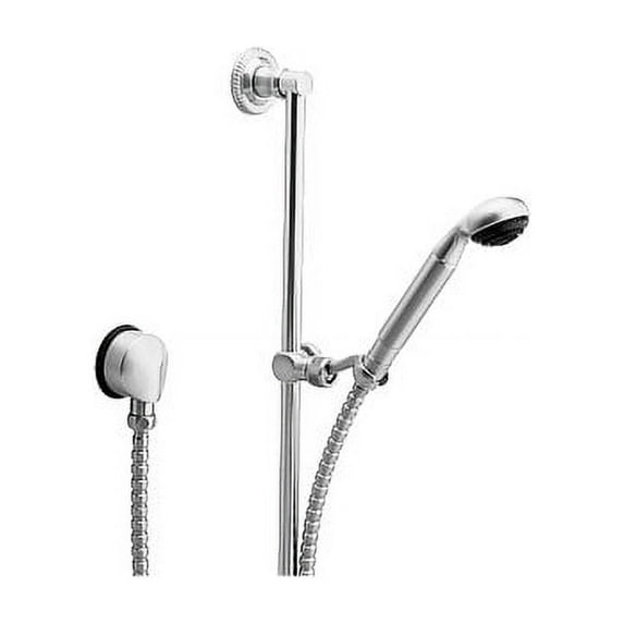 Jado Wyn Complete Polished Nickel Adjustable Hand Shower Assembly ...