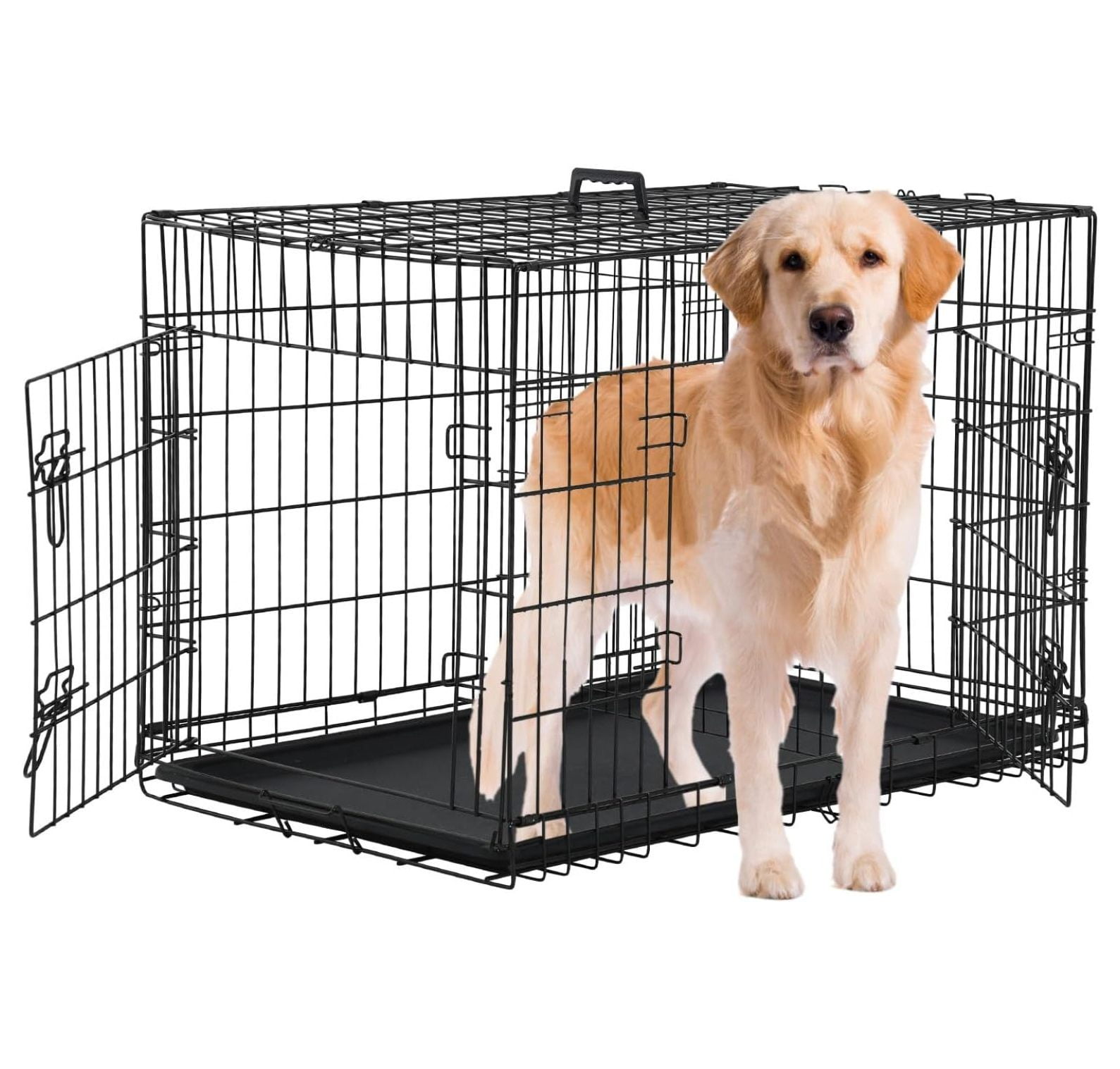 Jadona 36 Inch Dog Crates for Large Dogs, Large Dog Crate Collapsible ...