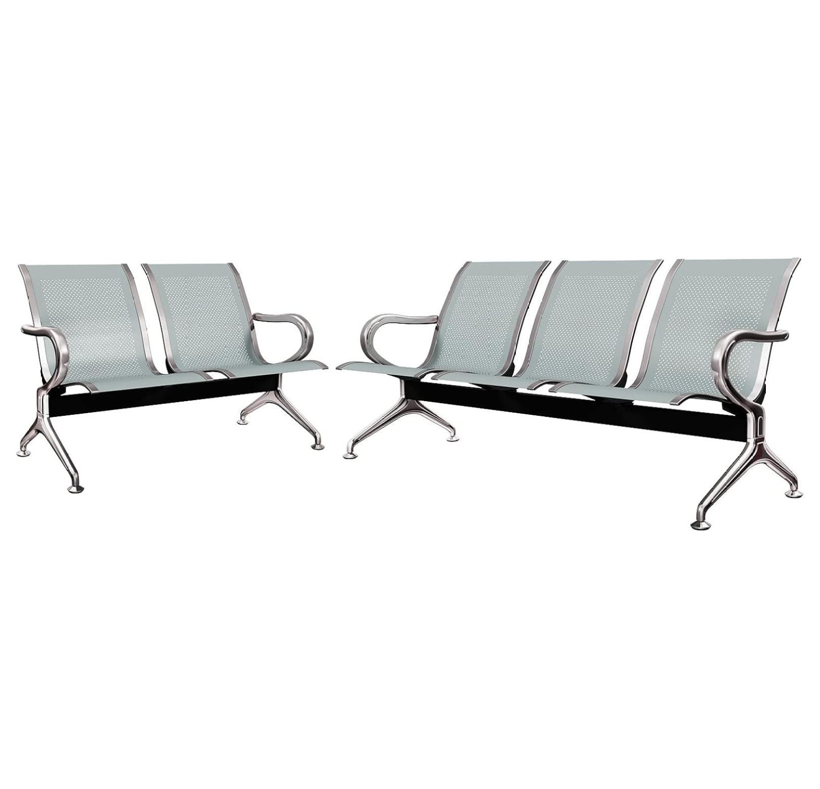 Jadona 5 Seat Waiting Room Chairs - Airport Reception Chairs with Arms ...